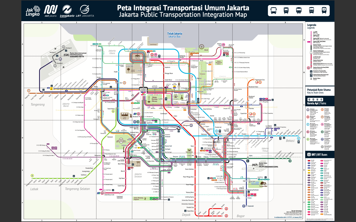 Peta Integrasi | MRT Jakarta